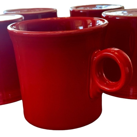 Fiestaware | Kitchen | Scarlet Red Fiestaware Coffee Mugs Five ...